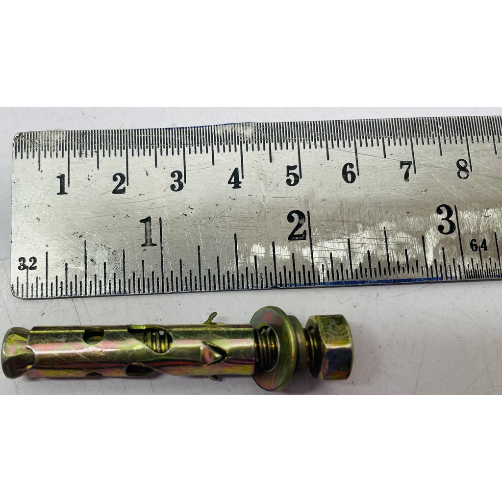 พุกเหล็ก ปุ๊กเหล็ก ชุบรุ้งป้องกันสนิม หกเหลี่ยม มีเขี้ยว (ขายราคาเป็น ...