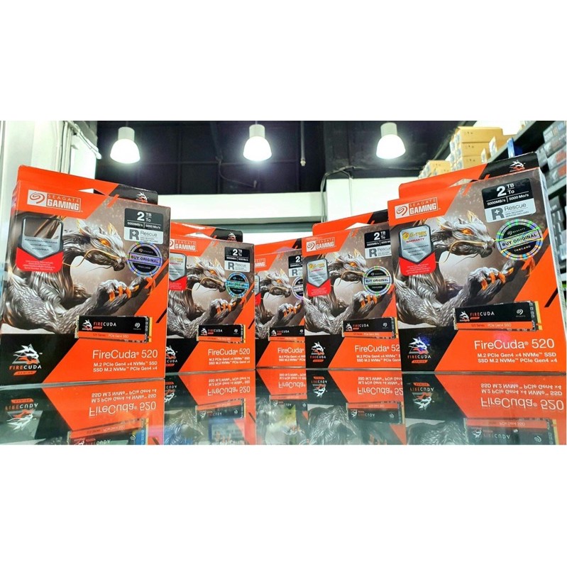 2 TB SSD (เอสเอสดี) SEAGATE FIRECUDA 520 SSD PCIe/NVMe M.2 2280 ...