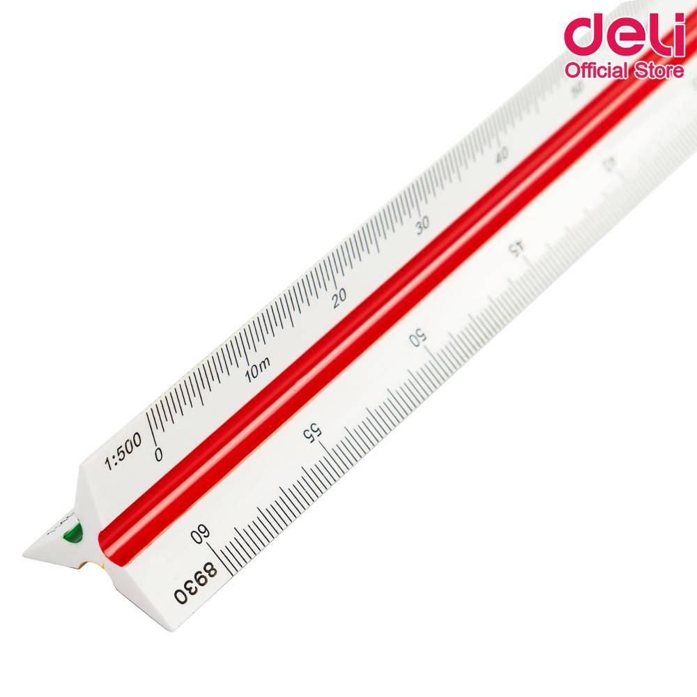 Deli 8930 Triangular Scale ไม้สเกล 3 เหลี่ยม ไม้บรรทัดสเกล ยาวถึง 30cm ...