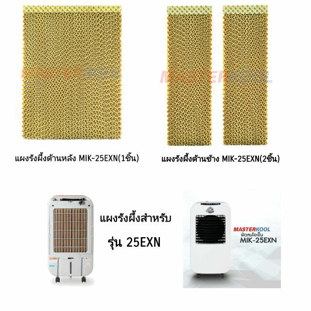 แผงรังผึ้งทั้งชุดด้านหลังและด้านข้าง พัดลมไอเย็น MasterKool MIK-25EXN อะไหล่ศูนย์มาสเตอร์คูลแท้ ...