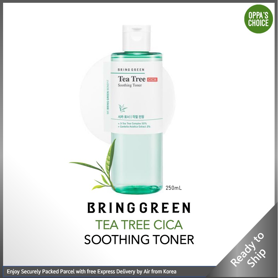 🇰🇷 BRING GREEN TEA TREE CICA SOOTHING TONER 250ML | Shopee Thailand