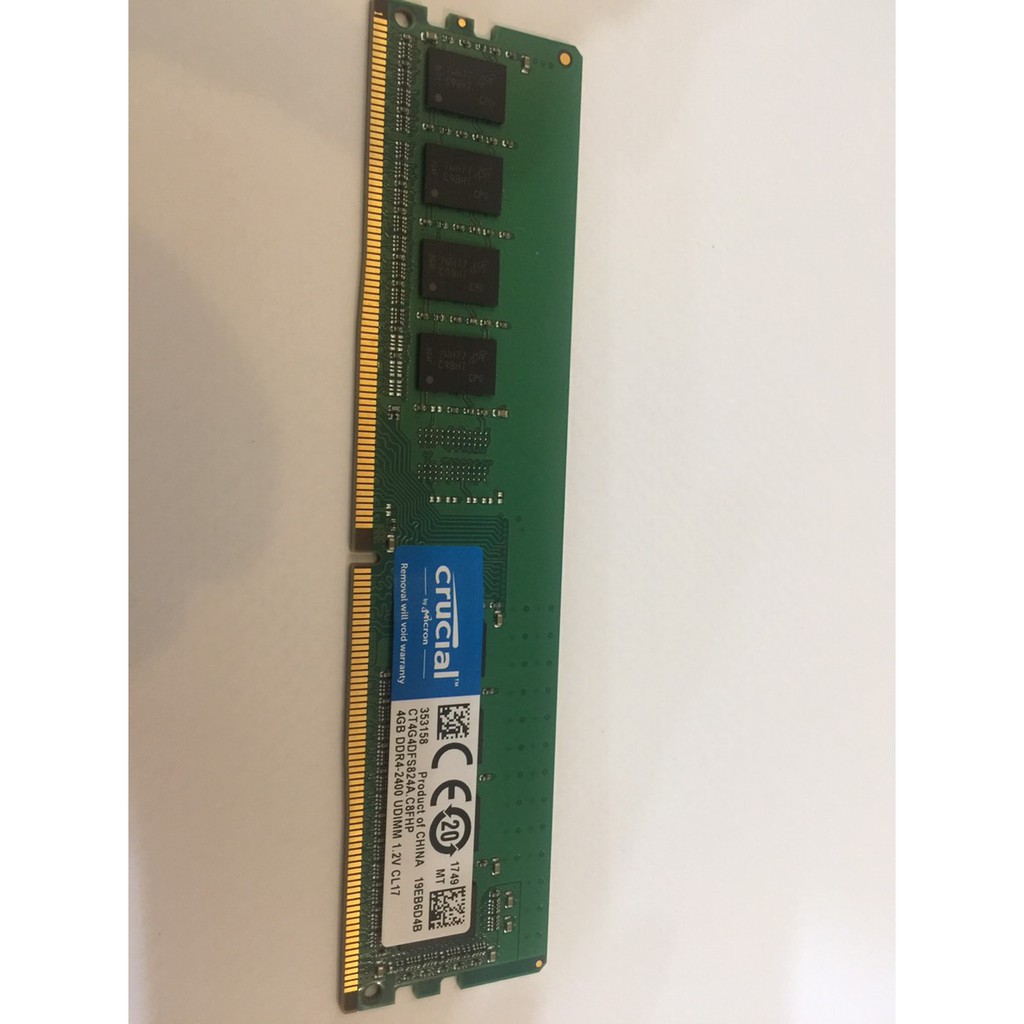 RAM DDR4 4GB 2400 MHz ยี่ห้อ Crucial | Shopee Thailand