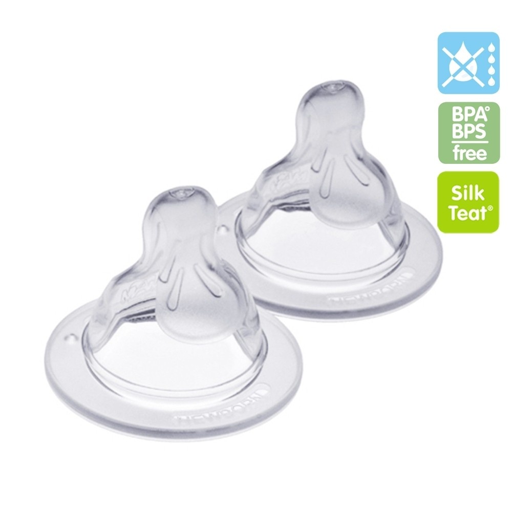 MAM จุกนมสำหรับขวดนม MAM Level X- Spill free [2 ชิ้น] จุกนมเด็กอ่อน จุก ...