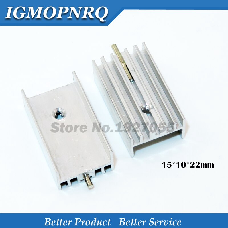 10pcs white Aluminum Heatsink Radiator 15*10*16/20/22/25/30/40/50mm ...