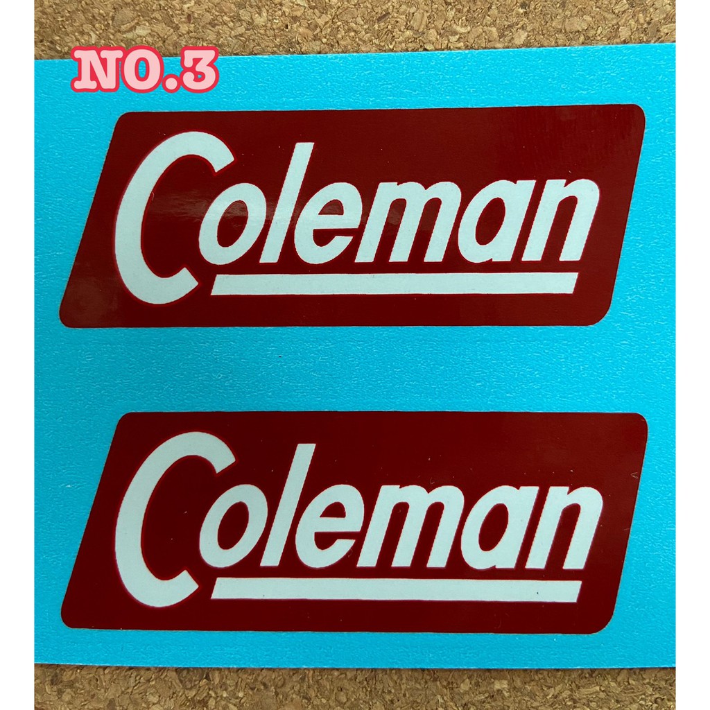 Decal Coleman สติ๊กเกอร์แบบลอกน้ำสำหรับติดตะเกียงและเตา | Shopee Thailand