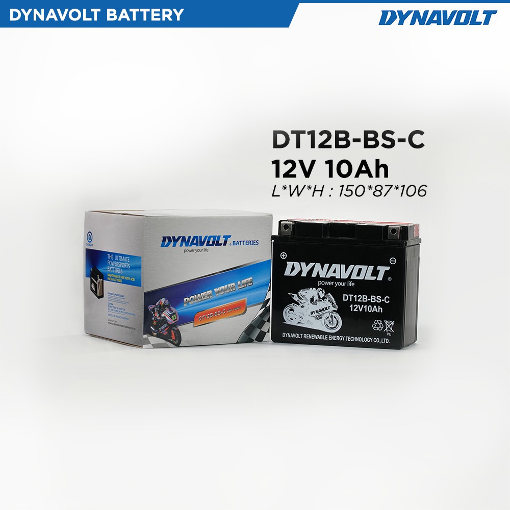 Dynavolt Battery แบตเตอรี มอเตอร์ไซค์ DT12B-BS-C XJ750 FZX750 ZX10 ...