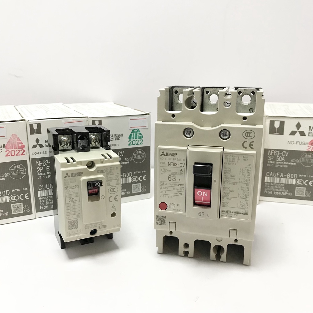 Mitsubishi breaker เบรกเกอร์ มิตซูบิชิ NF 2P 30A 50A 63A 100A 3P50A 63A ...