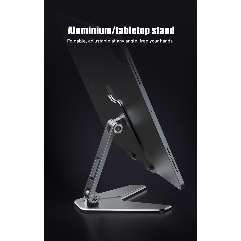 Foldable Desktop Tablet Stand For iPad Adjustable Angle Tablet Holder ...