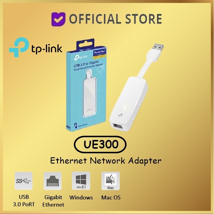 Tp-link UE300 TPLink USB 3.0 เป็น Gigabit Ethernet Network Adapter | Shopee Thailand