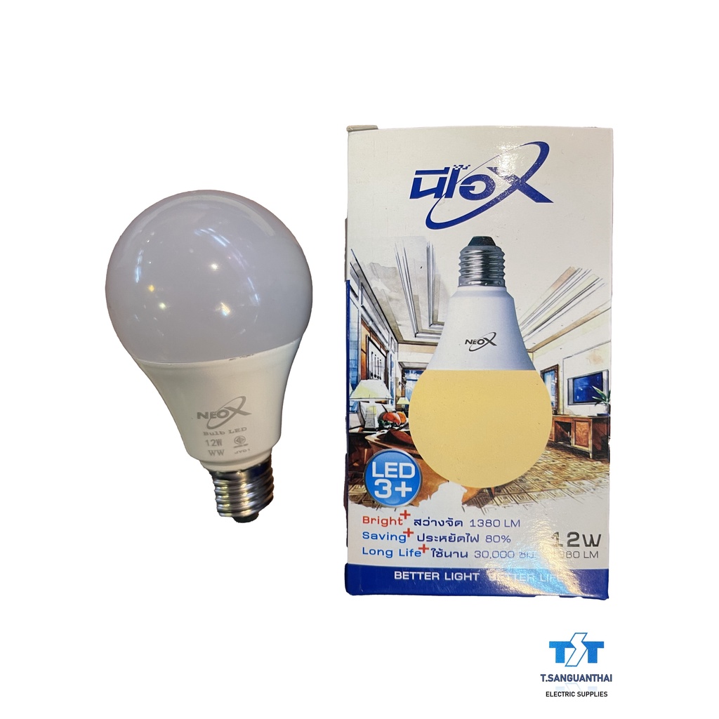 หลอดไฟ LED Bulb A60 Neo-X 12W Warmwhite | Shopee Thailand