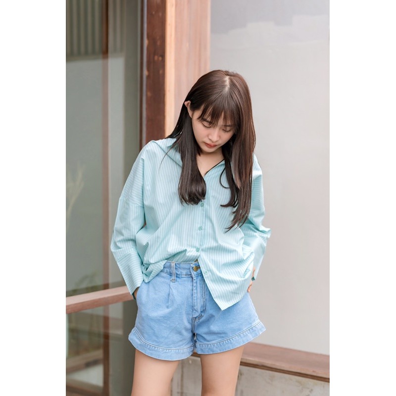 Numsha Brand เชิ้ตผ้านิ่มแขน5ส่วน / NB20069 | Shopee Thailand