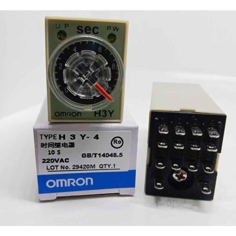 ทามเมอร์ H3Y-4 220VAC 4คอนแทค ยี่ห้อOMRON | Shopee Thailand