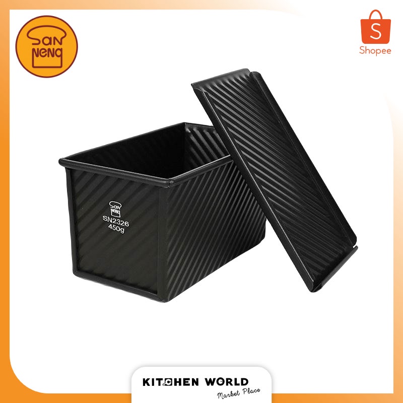 San Neng SN2326 450g Corrugated Loaf Pan For Low-Sugar Bread / พิมพ์อบ ...