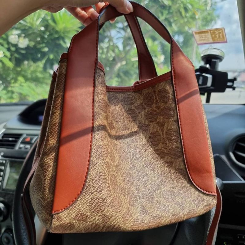 COACH HADLEY HOBO 21 IN SIGNATURE CANVAS | Shopee Thailand