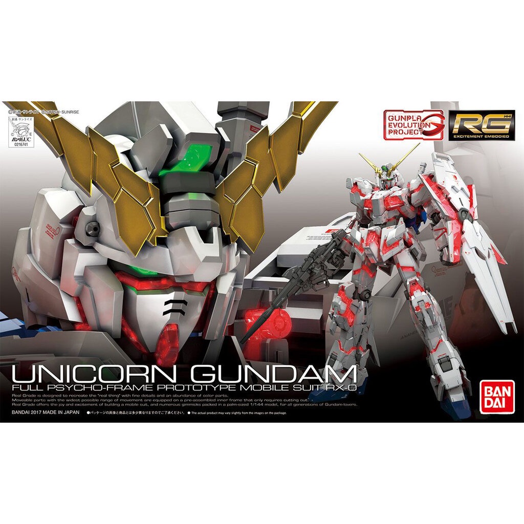 Bandai RG-25 1/144 RX-0 UNICORN GUNDAM 4573102616203 C1 | Shopee Thailand
