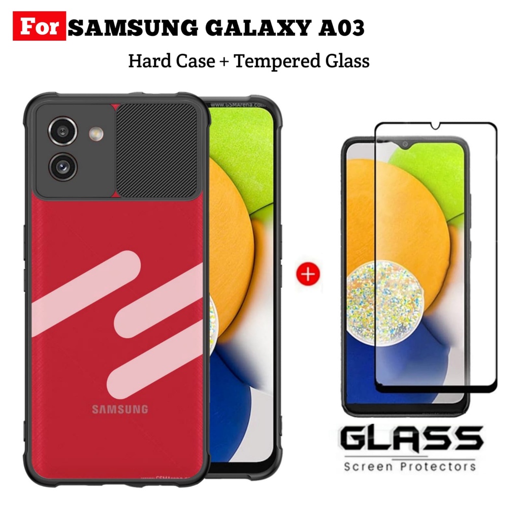 Layar 2in1 Case SAMSUNG GALAXY A03 Hard Case Fusion Slide Transparent ...