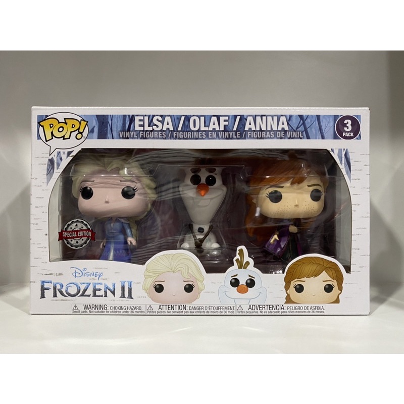 Funko Pop Elsa Olaf Anna Frozen Disney 3 Pack Exclusive | Shopee Thailand