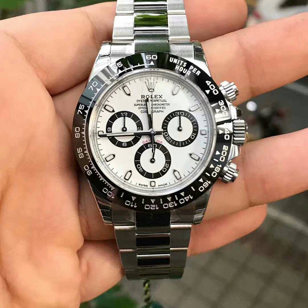 Rolex Rolex Panda Daytona 116500LN นาฬิกาจักรกลอัตโนมัติของผู้ชาย ...