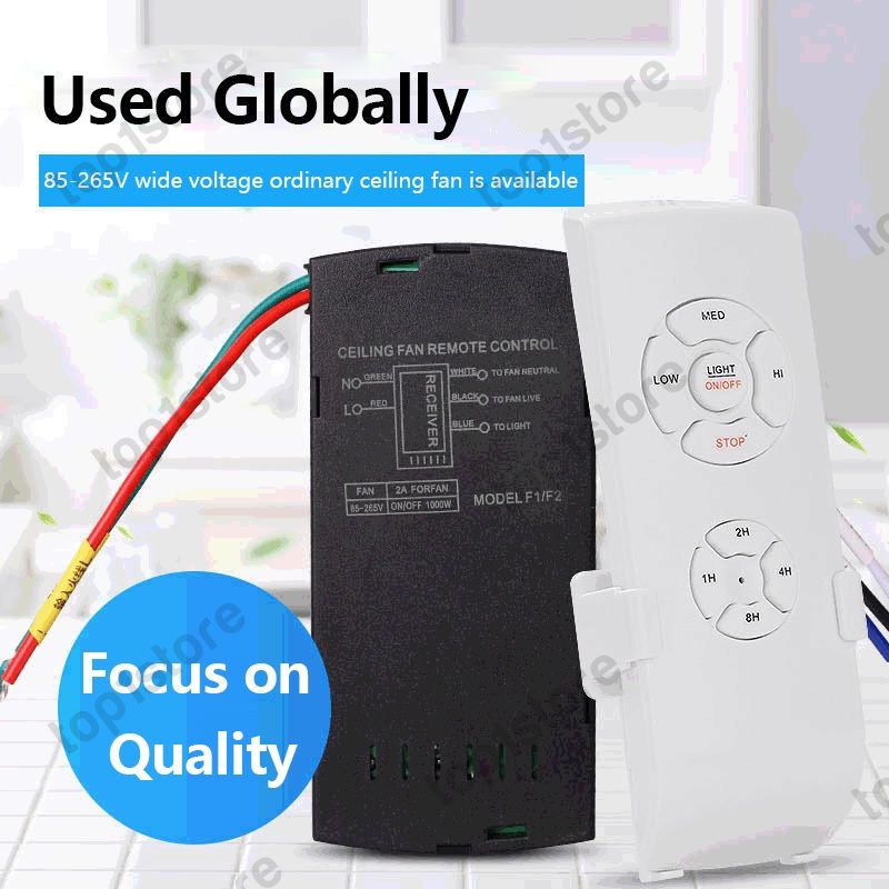 ~NEW~ Smart Universal Ceiling Fan Lamp Remote Controller Kit Remote ...