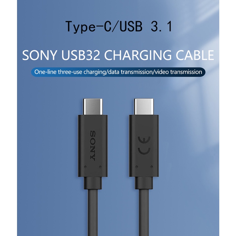 ของแท้ สายชาร์จโทรศัพท์มือถือ แท็บเล็ต คอมพิวเตอร์ Sony type-c เป็น c ...