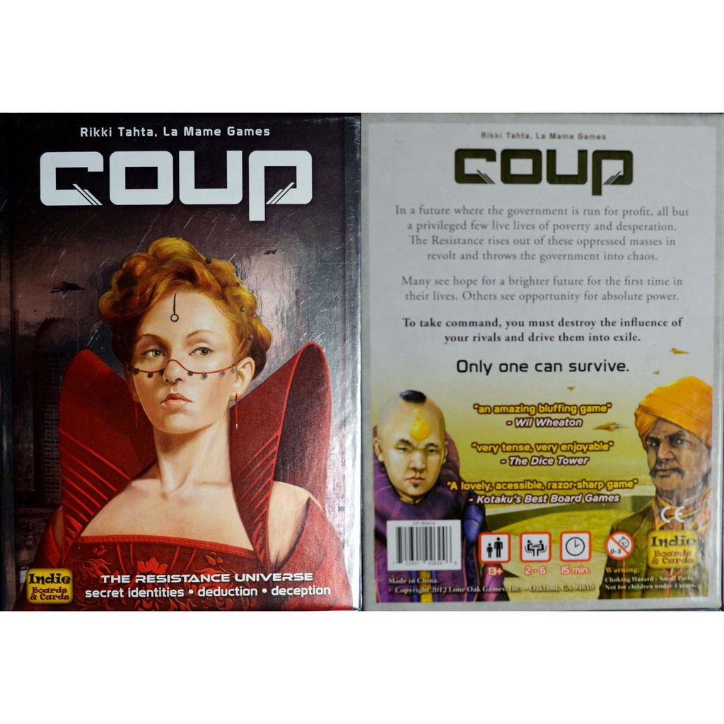 [ของแท้] Coup / Coup Reformation Board Game | Shopee Thailand