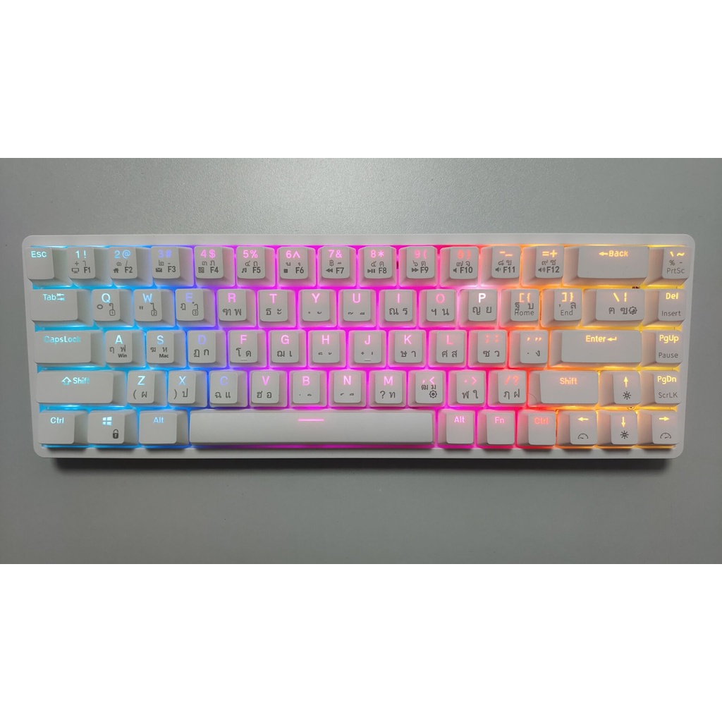 Royal Kludge RK68 RK837 RKG68 คีย์บอร์ดไร้สาย ขนาดเล็ก พร้อมไฟแบ็คไลท์ ...