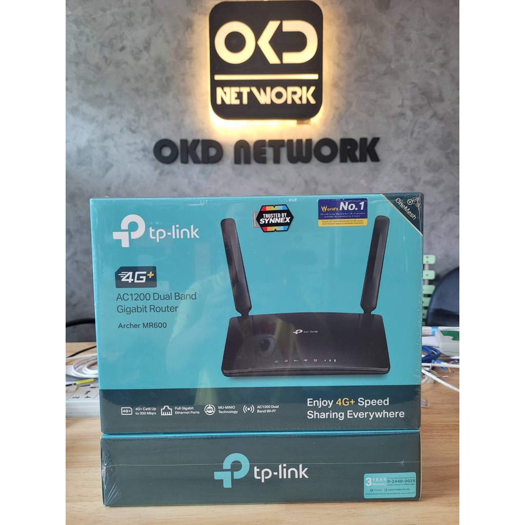 Tp Link Archer Mr600 ใหม่ เราเตอร์ใส่ซิม 4g Cat6 Ac1200 Wireless Dual