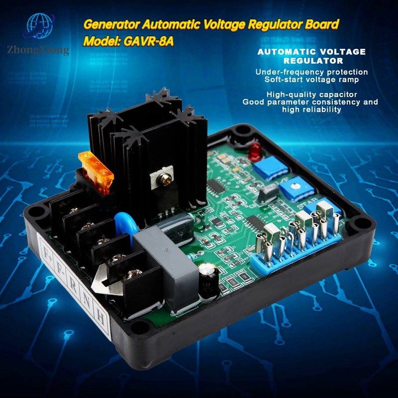 เครื่องปั่นไฟอัตโนมัติควบคุมแรงดันไฟฟ้า Regulator Brushless Avr โมดูล ...