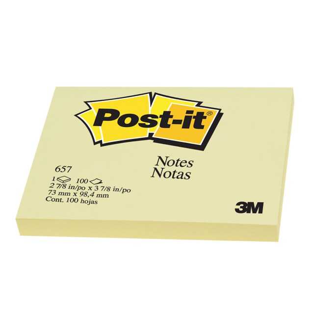 Post-it 657 โพสอิท 3M 3x4 นิ้ว 100แผ่น กระดาษโน้ต | Shopee Thailand