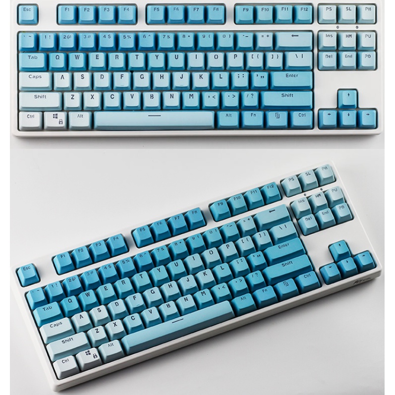 GPlanet เซ็ตปุ่มคีย์แคป 104 คีย์ PBT Backlight Keycaps ไฟลอด สำหรับคีย์ ...