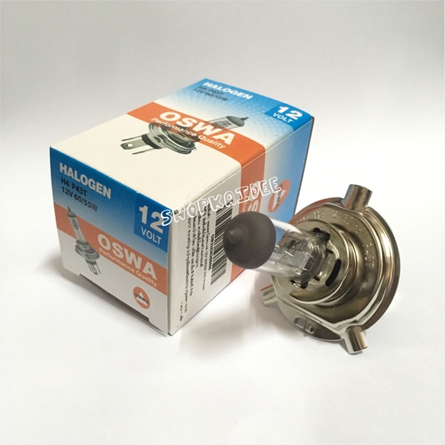 หลอดไฟหน้า H4 12v 60/55w ยี่ห้อ OSWA | Shopee Thailand