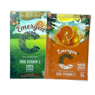 อีเมอร์เจน ซี (แบบชงดื่ม) Real Elixir Emergen-C Vitamin c 1000 mg. 1 กล่อง 10 ซอง | Shopee Thailand
