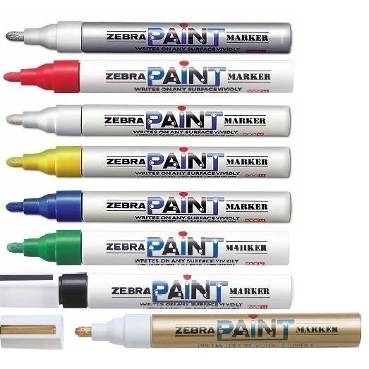 Zebra Paint Marker 200M ปากกาน้ำมัน เขียนได้ทุกพื้นผิว กันน้ำลบไม่ได้ ...