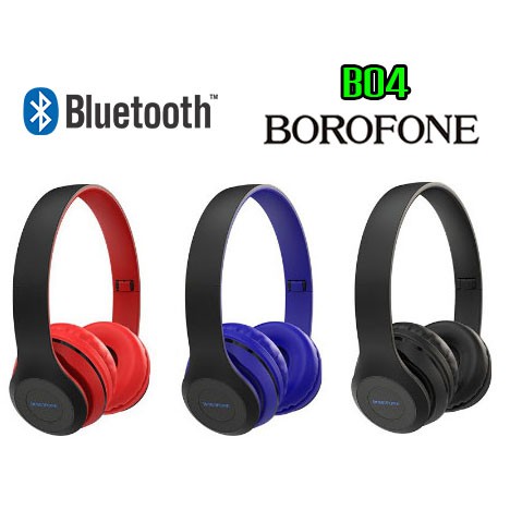 BOROFONE B04 Wireless headphones หูฟัง ครอบหู Bluetooth บลูทูธ หูฟังไร้ ...