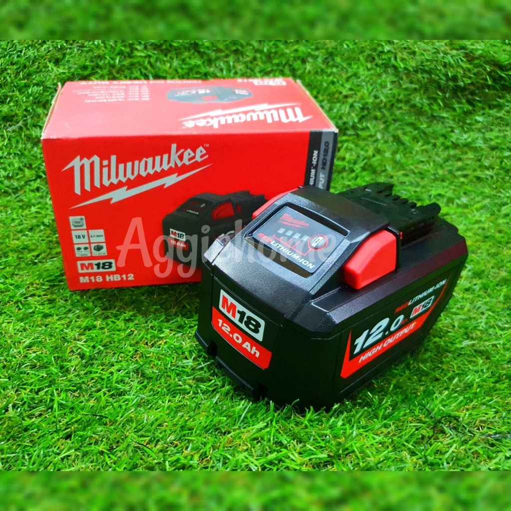Milwaukee แบตเตอรี่ 18V.(12.0Ah) (ตัวเลือก M18 HB12 / M18 FB12) 12Ah ...