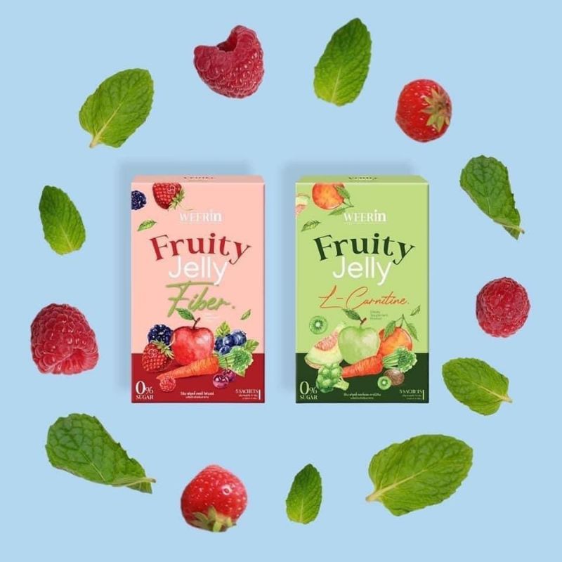 1แถม1 พร้อมส่ง วีริน ฟรุ๊ตตี้ เจลลี่ เจลลี่ผอม weerin jelly ของแท้ คุม ...