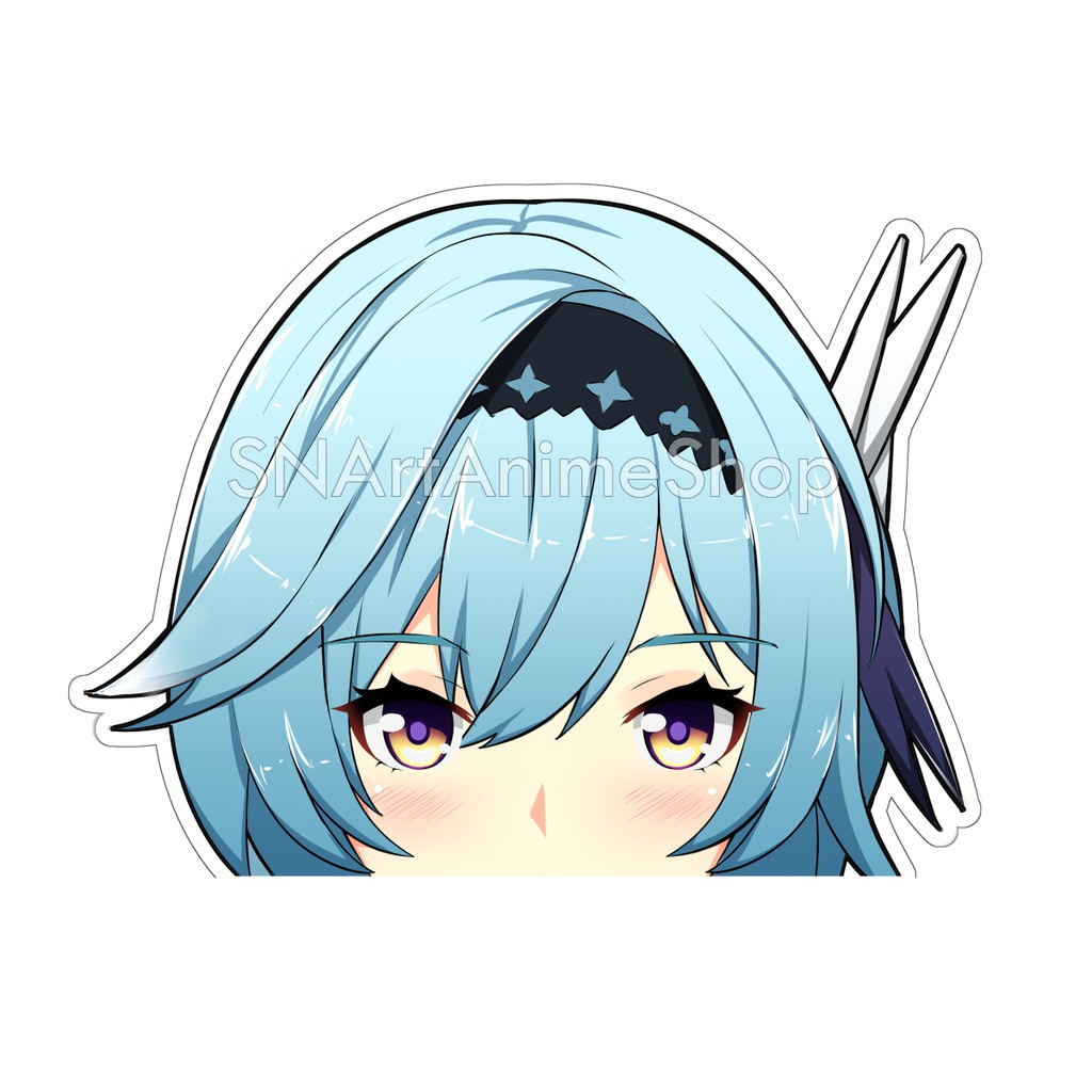 Eula Genshin Impact Eula Sticker เกนชิน สติ๊กเกอร์ 2 ชิ้น GenShin ...