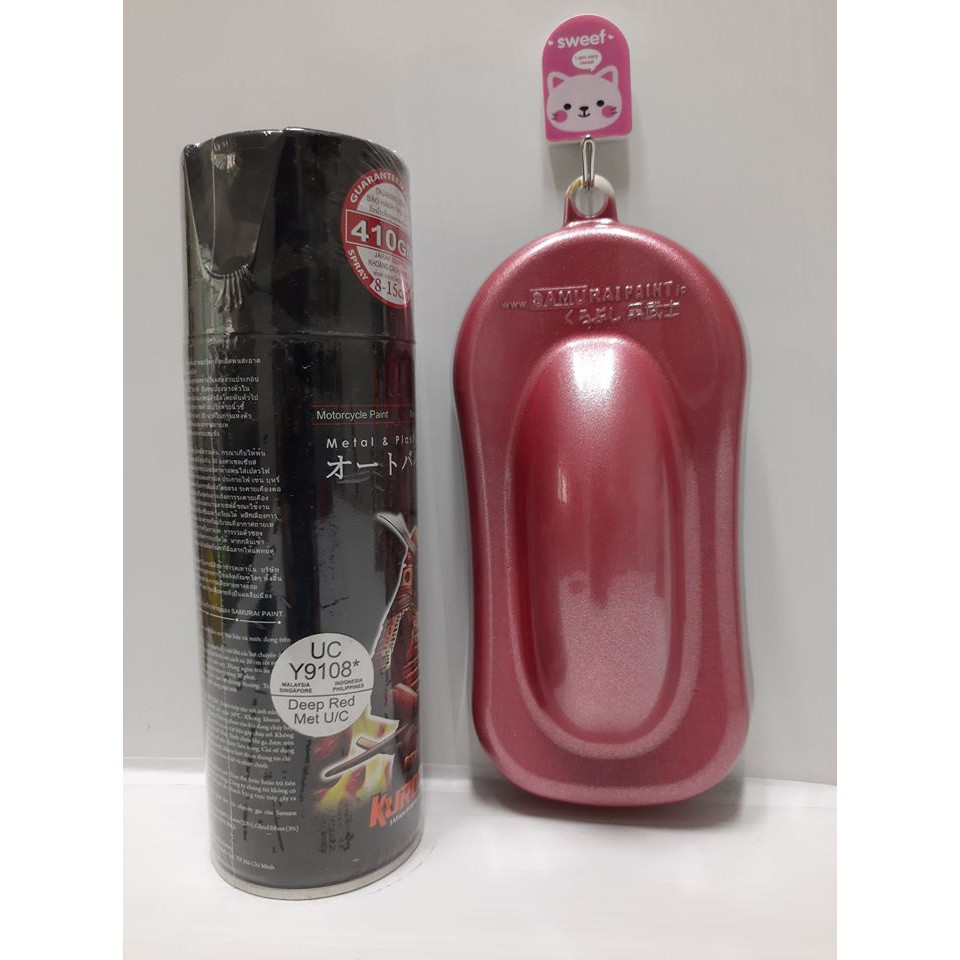 สีสเปรย์ซามูไร SAMURAI UC+TCY9108 สีแดงเข้ม Deep Red Met | Shopee Thailand