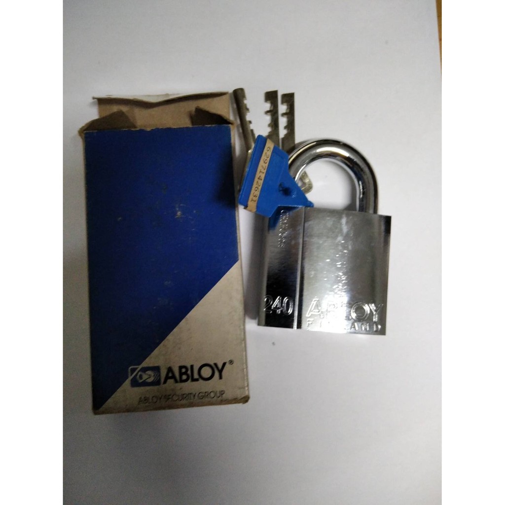 กุญแจ abloy made in finland อายุไม่ต่ำกว่า 50ปี ขนาดใหญ่ 50mm. คอสั้น ...
