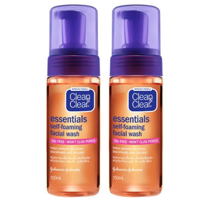 Clean&Clear 150ml แพคคู่ 2 ขวดเข้าใหม่หมดอายุ2027 | Shopee Thailand