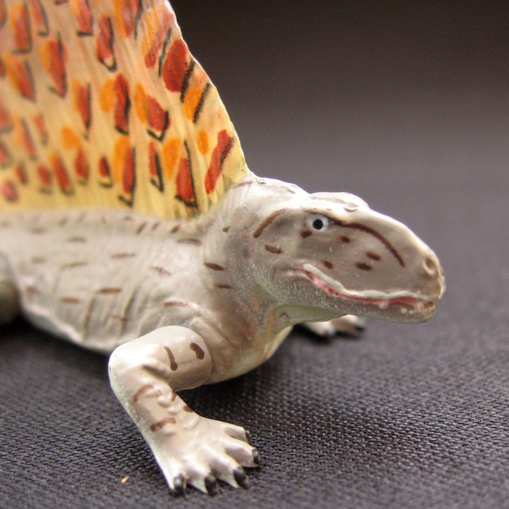 Jurassic World Mini Figure ไดโนเสาร์ ใบเรือยักษ์ pelycosaur DIMETRODON ...