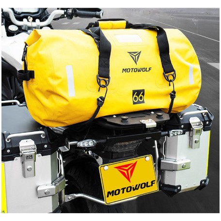 Drypack กระเป๋าติดท้าย กระเป๋ากันน้ำ MOTOWOLF มี 3 ขนาด 40L 66L 90L | Shopee Thailand