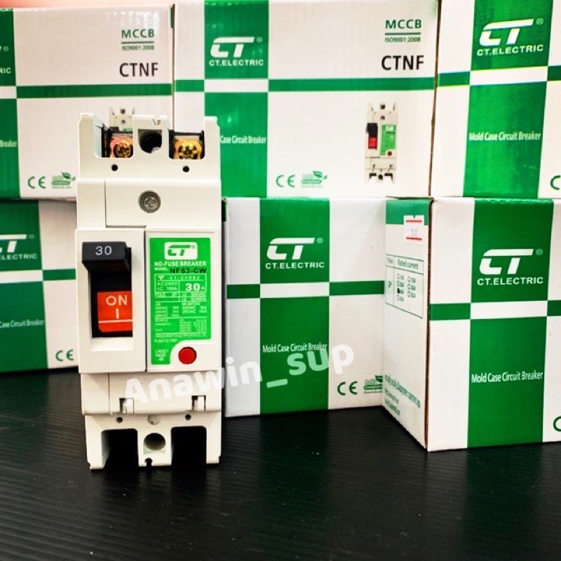 CT Mold case Breaker เบรกเกอร์โมล 2P/3P 30A,40A,50A,60A,100A Breaker ...