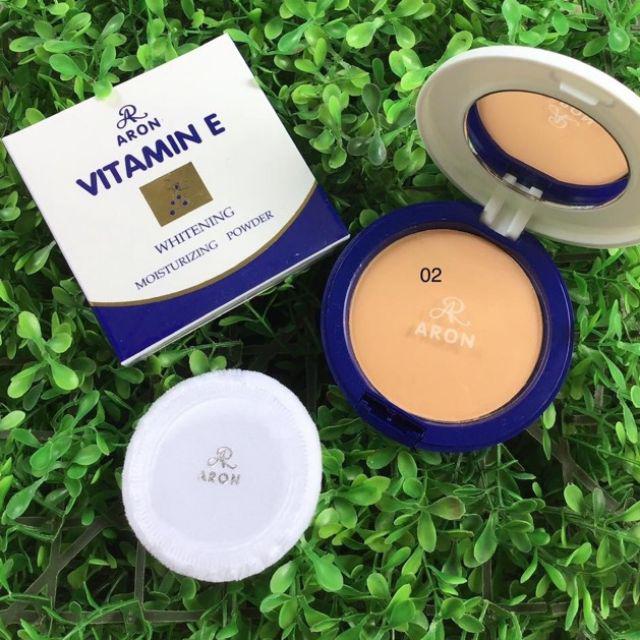 แป้งวิตามินอี อารอน Aron Vitamin E Whitening Moisturrzing Powder ...