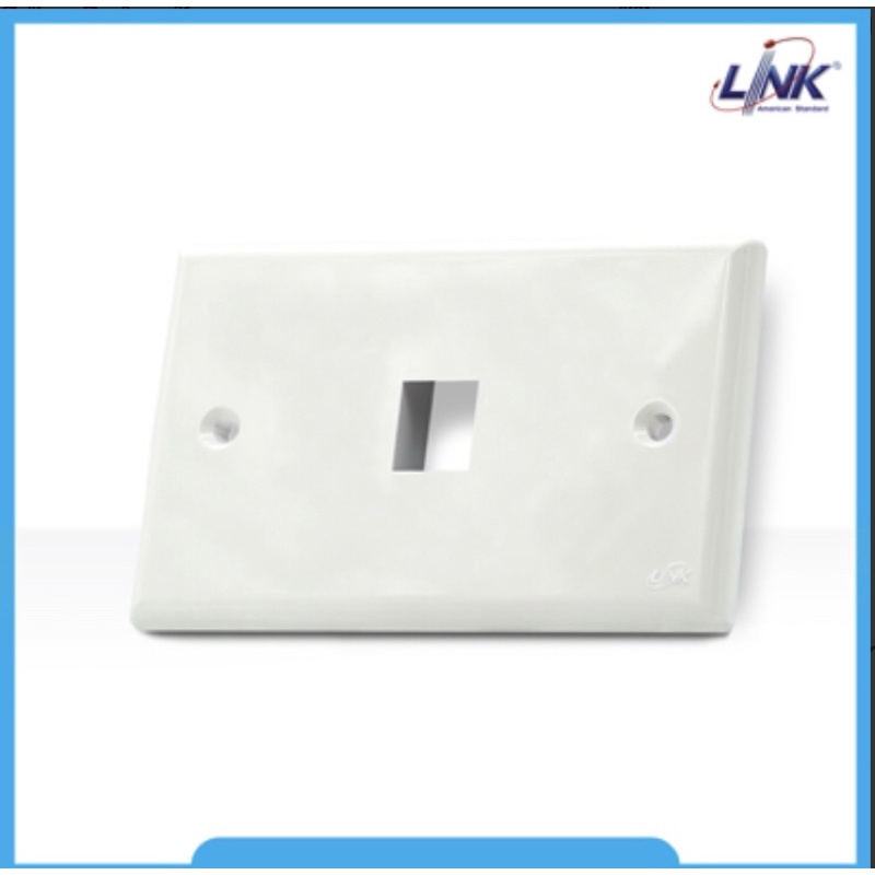 Link US-2311 Shiny Face Plate, 1 Port White | Shopee Thailand