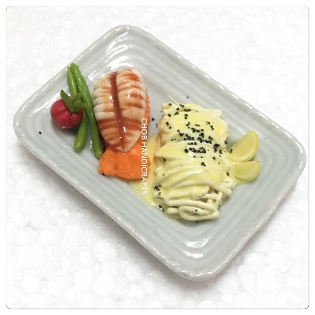 baanchan14 โมเดลอาหารจานจิ๋ว อาหารจิ๋ว ของจิ๋ว miniature อาหารฝรั่งจานจิ๋ว อาหารจำลองจิ๋ว อาหาร ...