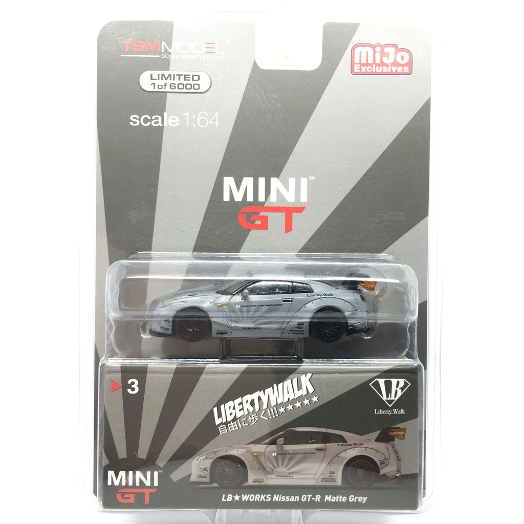 Mini GT Liberty Walk LB Works Nissan GTR GT-R R35 Matte Grey สีเทา ...