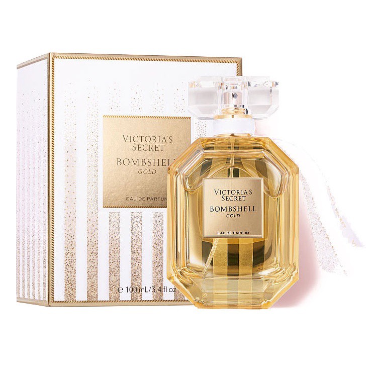 Victoria Secret Bombshell Gold Eau De Parfum 100ml กล่องซีล | Shopee ...