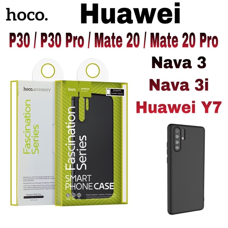 Hoco ของแท้ 100% เคสสีดำ Huawei P30/P30 Pro/Mate20/Mate20 Pro/Nava3/Nova3i/Huawei Y7 | Shopee ...