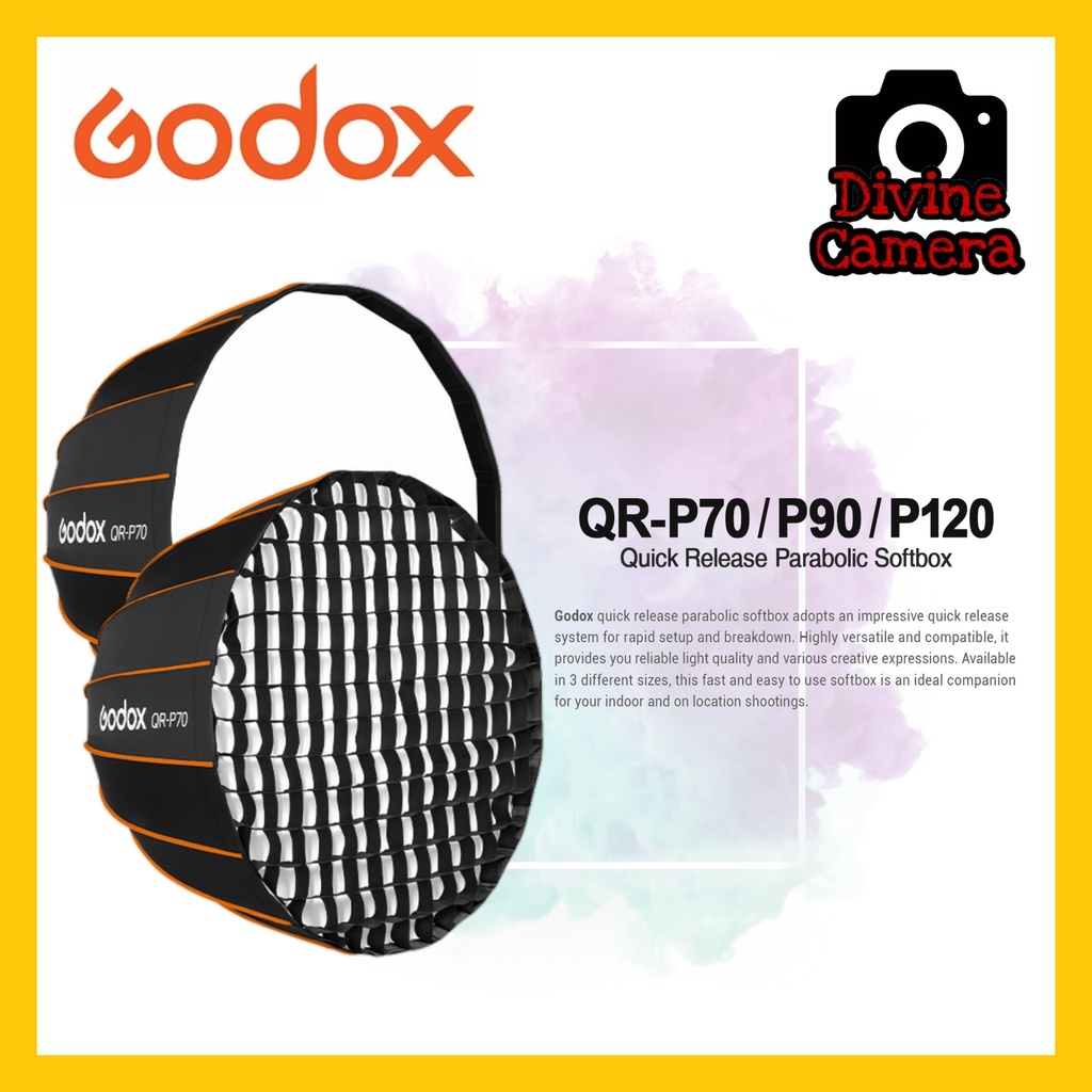 Godox QR-P70 ซอฟท์บ็อกซ์พาราโบลา ปลดไว 70 ซม. และ P70-G | Shopee Thailand